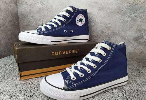 Кеды женские синие высокие Converse 35-41