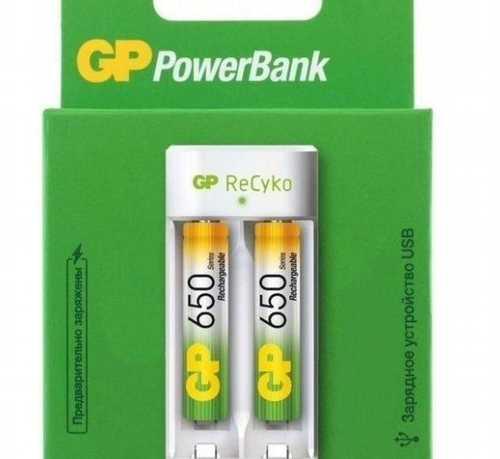 Зарядное устройство GP+2 батарейки 650mAh Новое