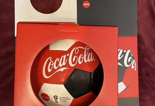 Футбольный мяч coca cola + запасная коробка