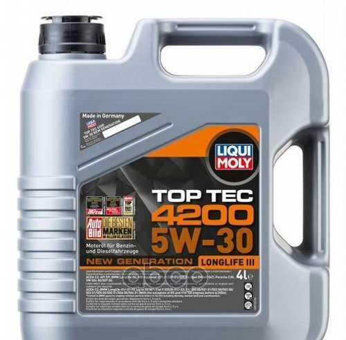LiquiMoly 5W30 Top Tec 4200 (4L) масло мотор.с