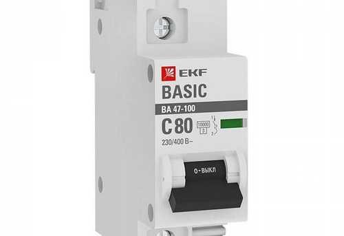 Автоматический выключатель EKF Basic ва 47-100 1P