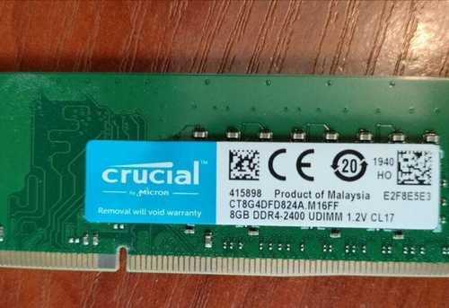 Оперативная память Crucial 8гб DDR4-2400 dimm CL17