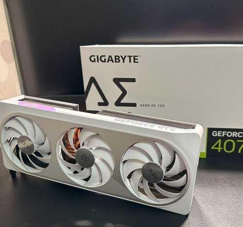 Gigabyte RTX 4070 Ti aero OC 12gb, на гарантии