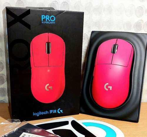 Беспроводная мышь Logitech g pro x superlight pink