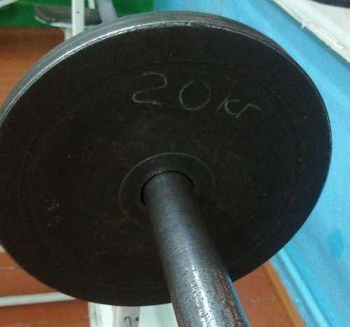 Блины для штанги 10 кг и 20кг внутр d 51mm