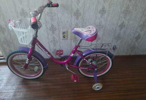 Велосипед и самокат детский для девочки