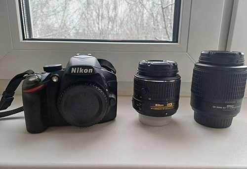 Nikon d3200 2 объектива пробег - 2192