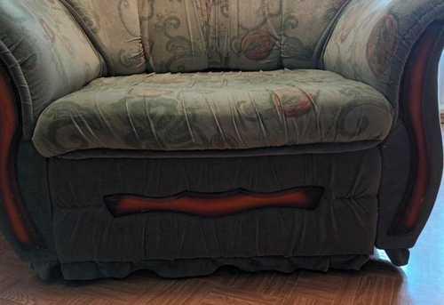 Кресло-кровать с ящиком для белья
