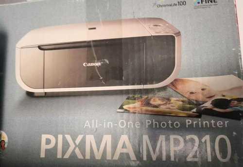 Цветной принтер canon pixma MP210