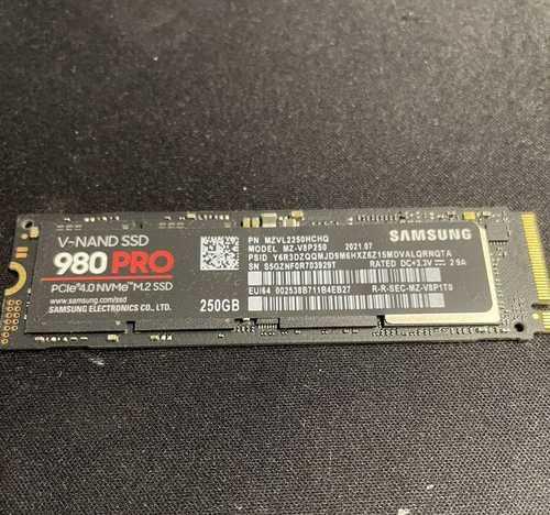 Ssd samsung 980 pro 250gb