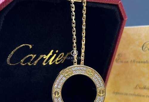 Cartier Золотой Кулон Бриллианты