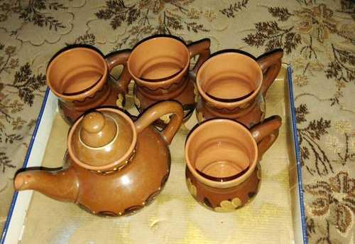 Чайник с кружками керамика СССР