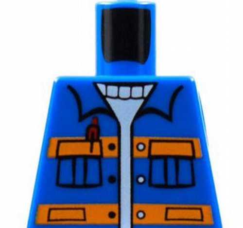 Lego Деталь 973pb0551 Минифигурка, Торс Синий