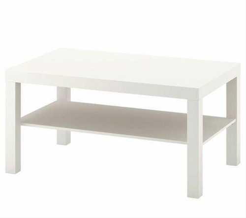 Лакк Журнальный стол, белый, белый 90x55 см IKEA