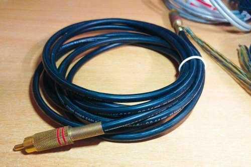 Межблочный кабель 5мм акустический медный rca
