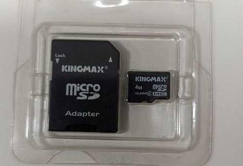 Карта памяти MicroSD 4 gb