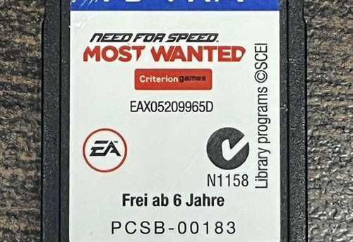 NFS Most Wanted. Лицензия Playstation Vita PSV PS