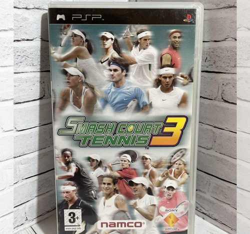 Smash Court Tennis 3 Теннис Игра PSP Эксклюзив