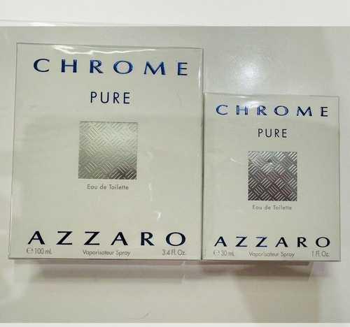 Azzaro chrome pure туалетная вода для мужчин