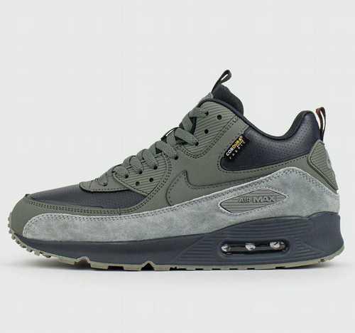 Nike Air Max 90 Mid Olive Grey with Fur