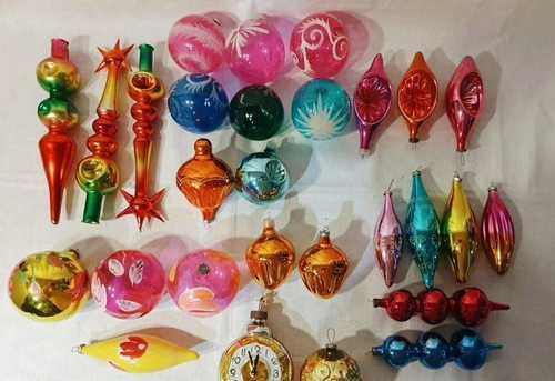 Елочные игрушки СССР (верхушки, шары, разное)