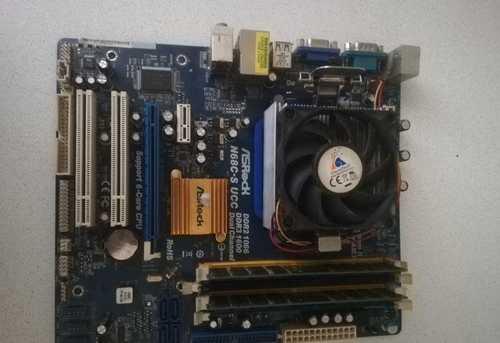 Asrock n68 s ucc+athlon 64x 2 5800+пямять 8gb