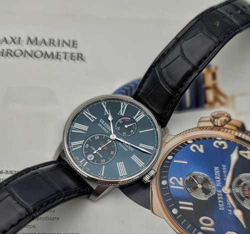 Часы Ulysse Nardin Marine Torpilleur Blue Dial