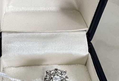 Золотое кольцо с бриллиантами 750 пробы