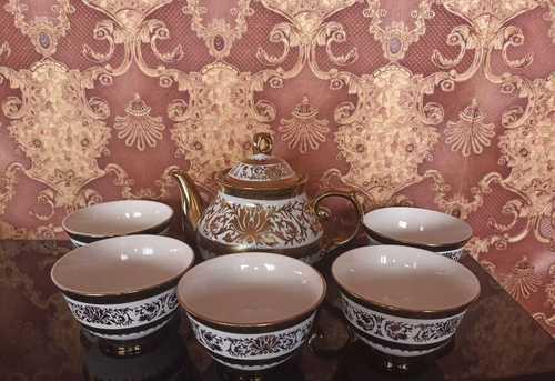 Чайный сервиз из Таджикистана ручная работа 6 пр