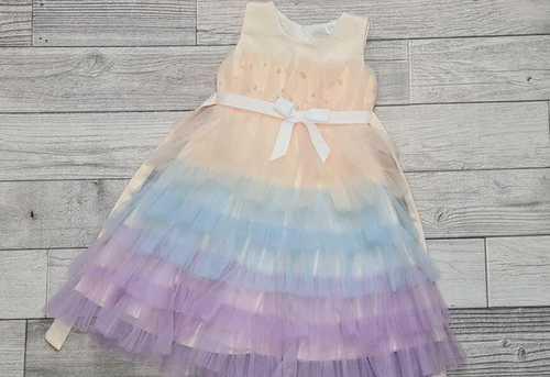 Новое 104-128 см Платье для девочки нарядное