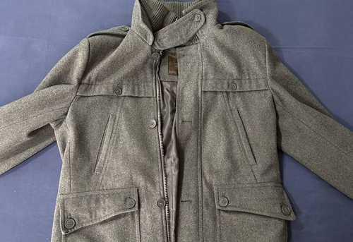 Мужское пальто серое XL 42 Bershka