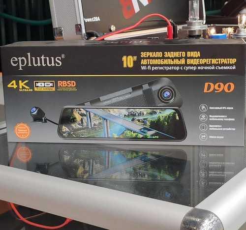 Видеорегистратор зеркало 4K Wifi Eplutus D90