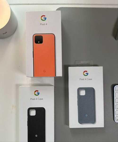 Новый Google Pixel 4 Oh So Orange 6/64 Fabric Case