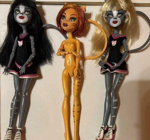 Monster High Fearleading Werecat Twins 3 Pack