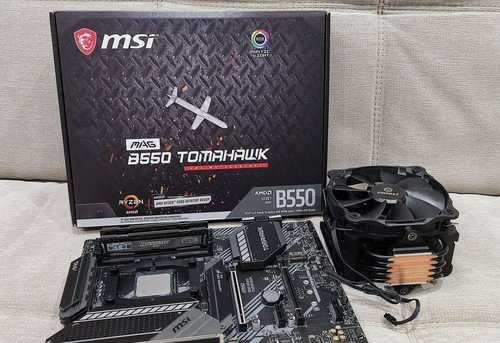 Ryzen 7 5800x комплект, msi b550, ddr4 32гб