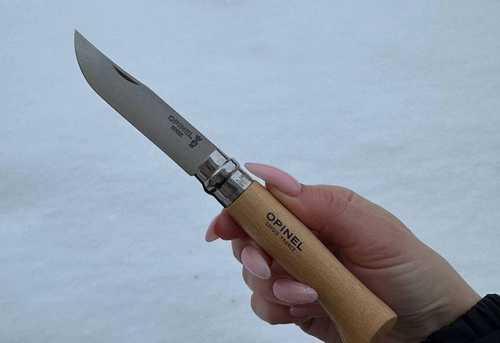 Нож opinel №8, нержавеющая сталь, рукоять из бука