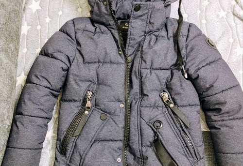 Куртка пальто зимняя для мальчика 128