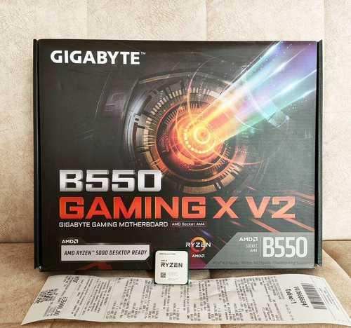 Новый комплект AM4 B550M GamingX V2 + Ryzen 5 5600