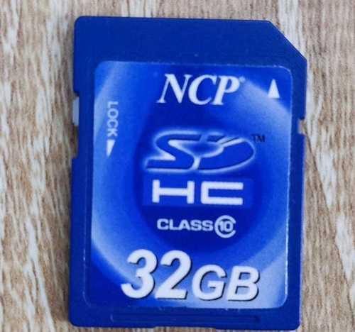 Карта памяти sdhc NCP 32gb 10класс