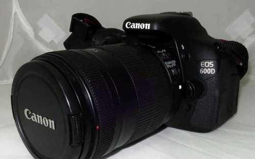 Зеркальный профессиональный фотоаппарат Canon 600d