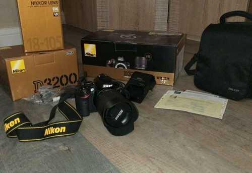 Nikon D3200 kit 18-105 Зеркальный фотоаппарат