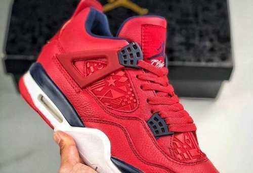 Кроссовки Jordan 4 Retro Fiba Red