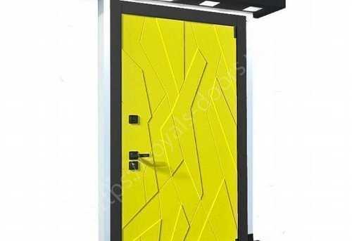 Дизайнерская металлическая дверь 3D панель