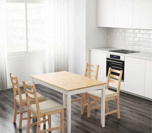 Стол Икеа IKEA стулья обеденная группа нордвике