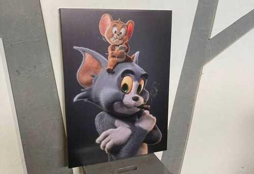 Картина на холсте Том и Джерри