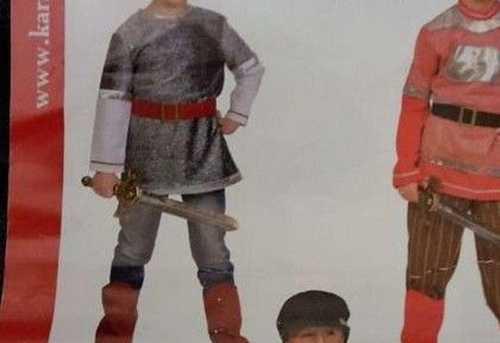Новогодний костюм для мальчика рыцарь 146см