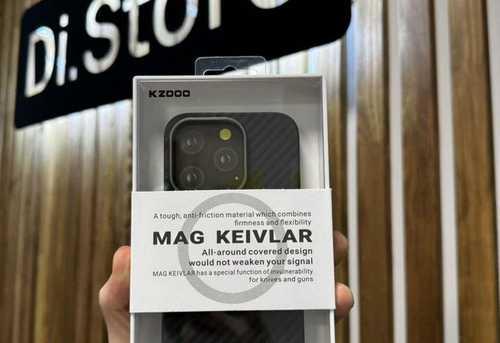 Чехол kzdoo Mag Keivlar для iPhone 15 Pro