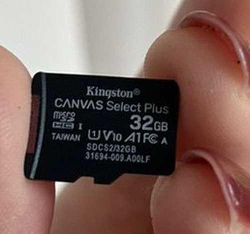 Карта памяти 32 гб micro sd 32 gb kingston