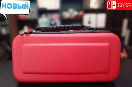 Чехол (Красный) с ручкой для Nintendo Switch