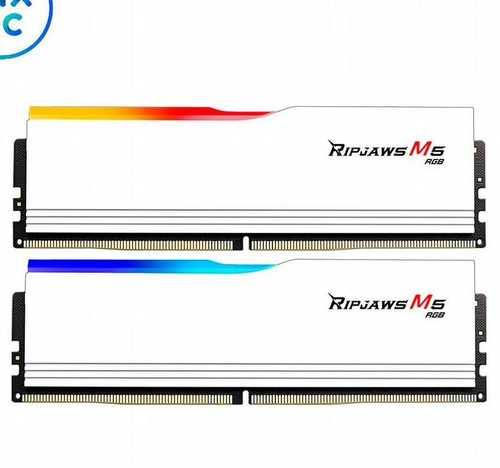 Оперативная память DDR5 32GB (2x16GB) 6400MHz CL36 G.Skill ripjaws M5 RGB White